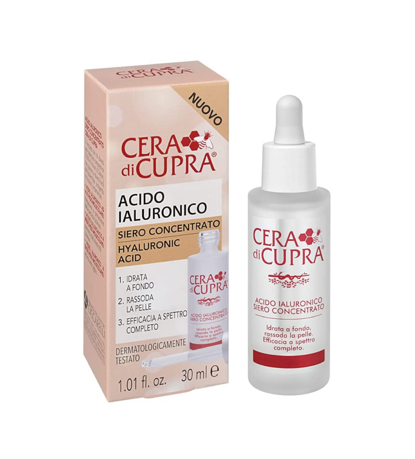 Cera di Cupra Siero Acido Ialuronico 30 ml – Idratazione Intensa e ...